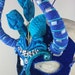 Blue Horned Masquerade Mask//masquerade Mask - Etsy