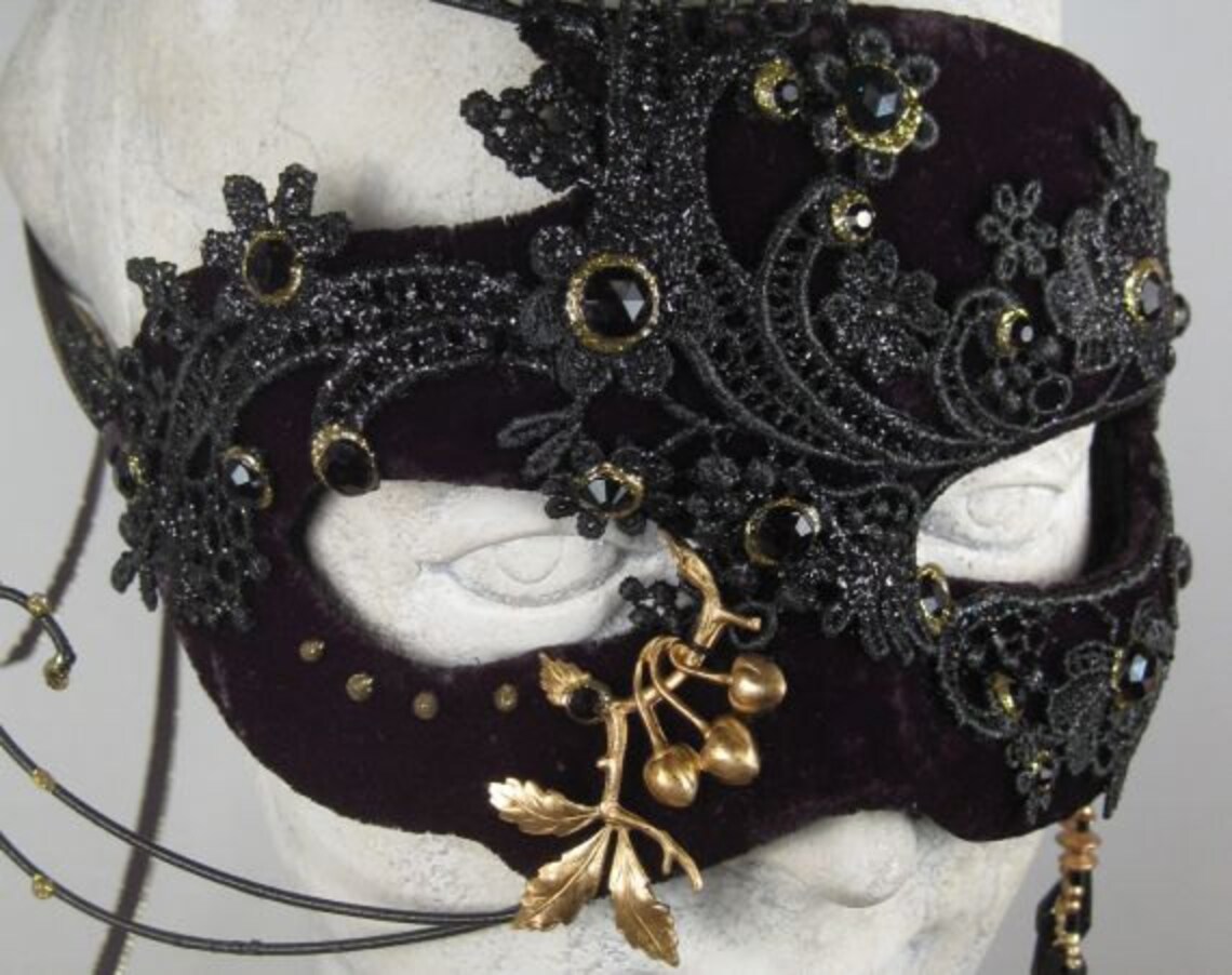 Black Masquerade Mask//masquerade Mask Black//masquerade Mask - Etsy