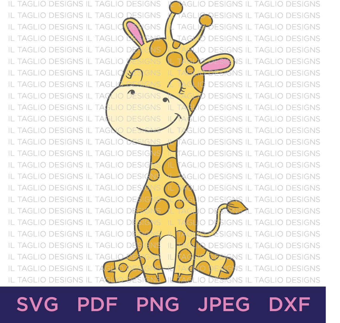 Cute Baby Giraffe SVG Layered Svg Baby Animal Svg Cute Svg - Etsy