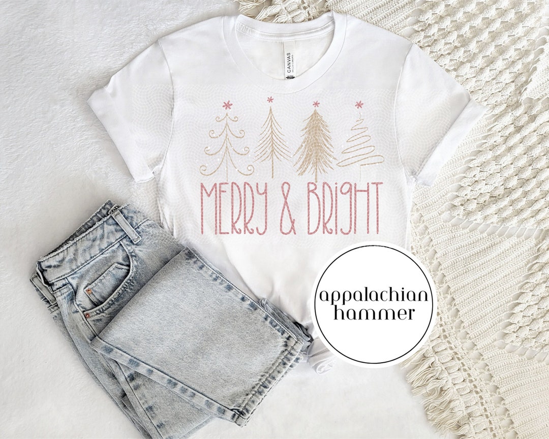 Merry and Bright Bundle Christmas Holiday Christmas Tree - Etsy