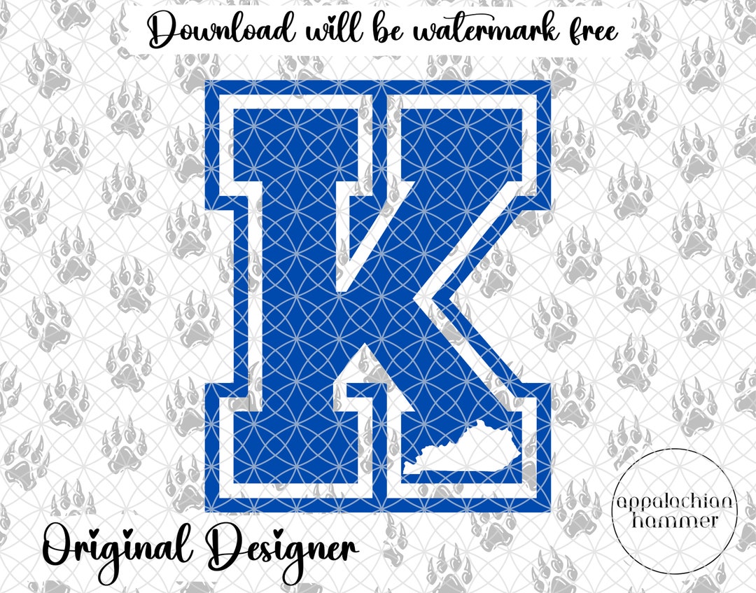 Blue Kentucky, KY State, Silhouette, Letter, University, Sports, Text ...
