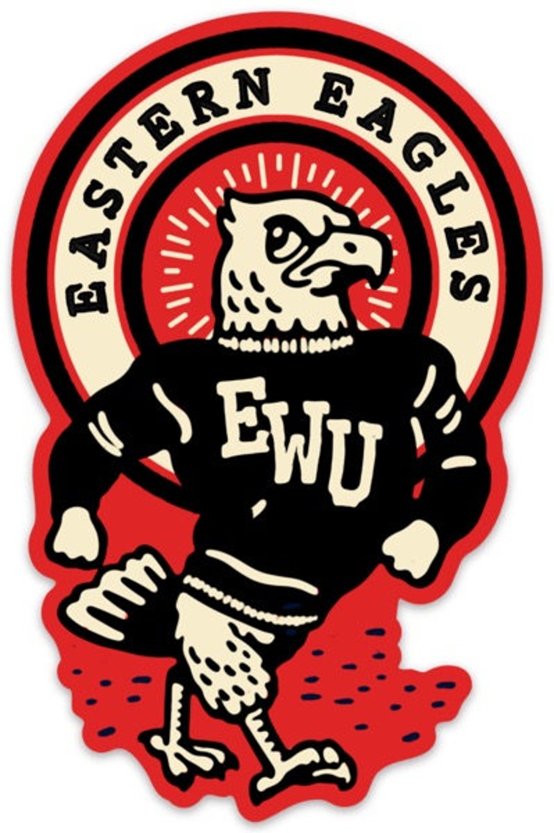 EWU Eagle Sticker - Etsy