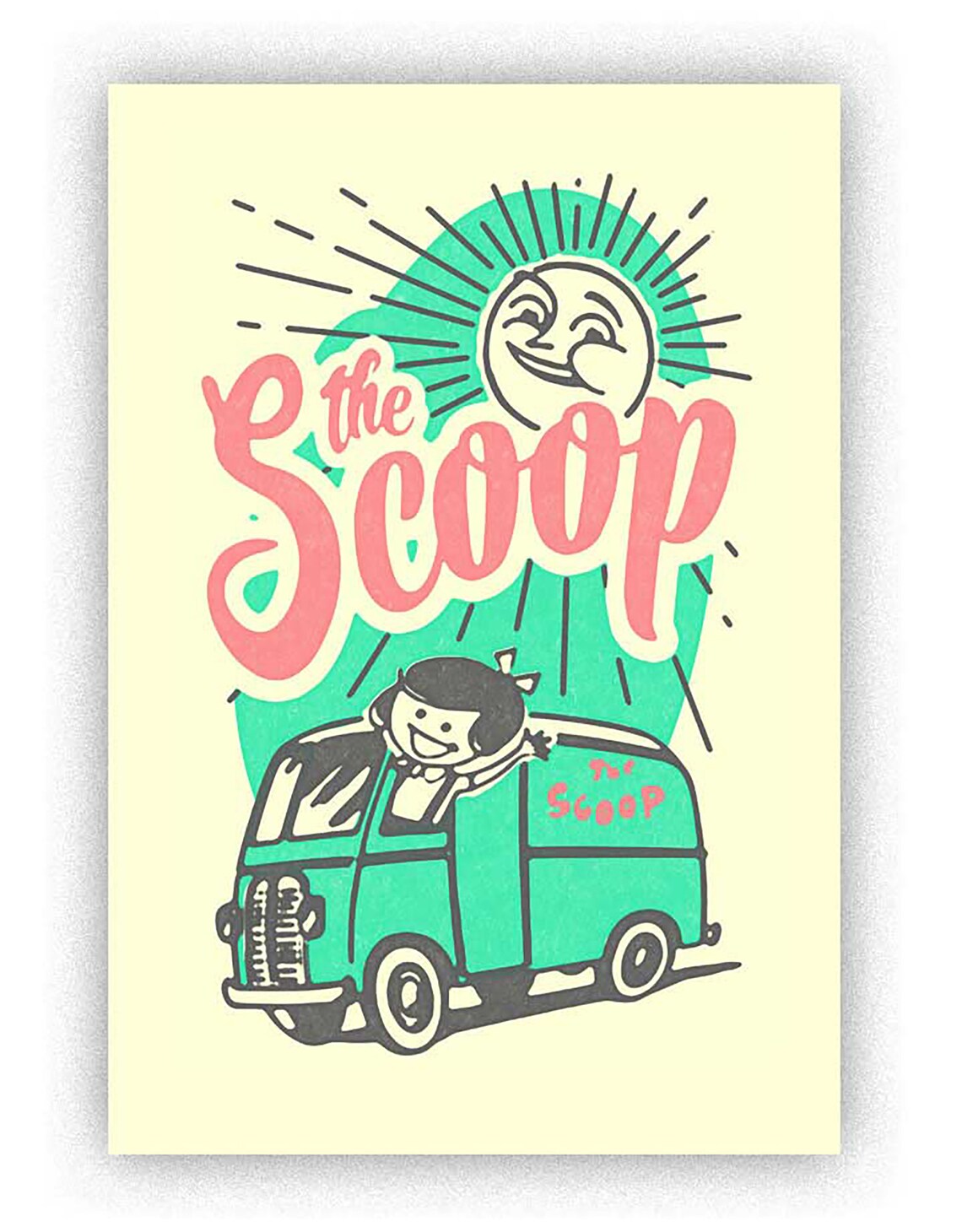 The Scoop Handmade Screen Print - Etsy