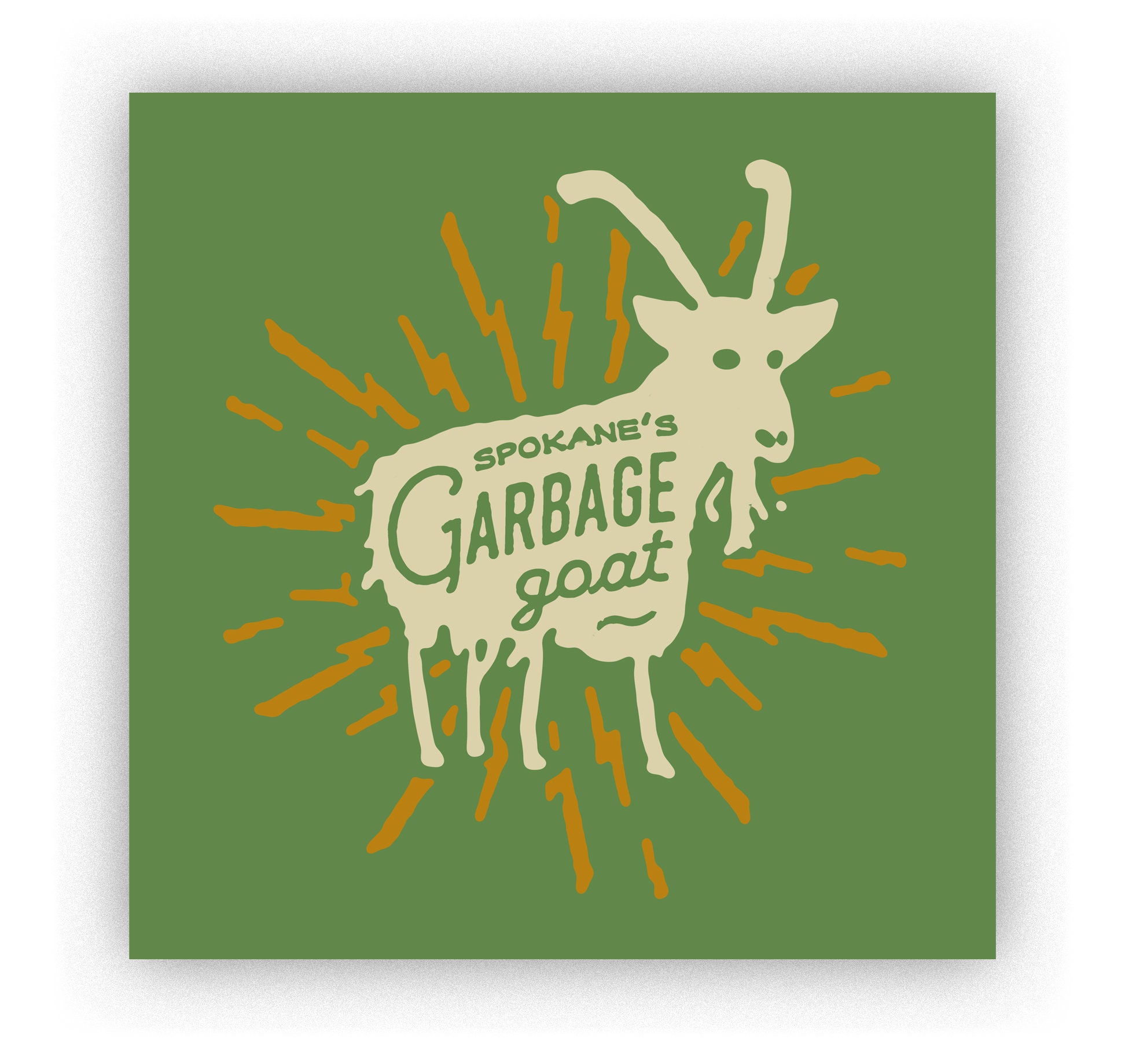Garbage Goat Green - Etsy