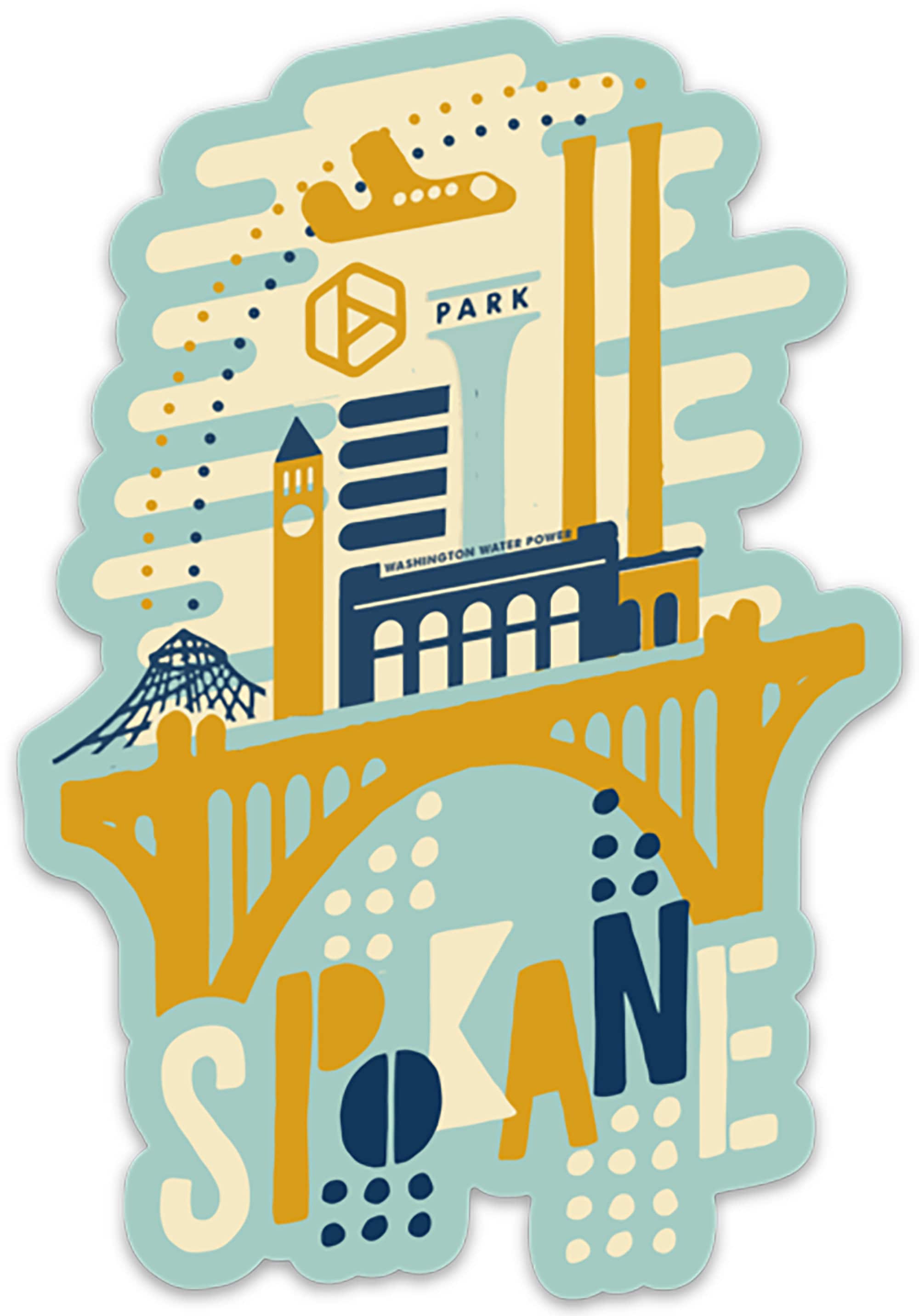 Spokane Mod Sticker - Etsy