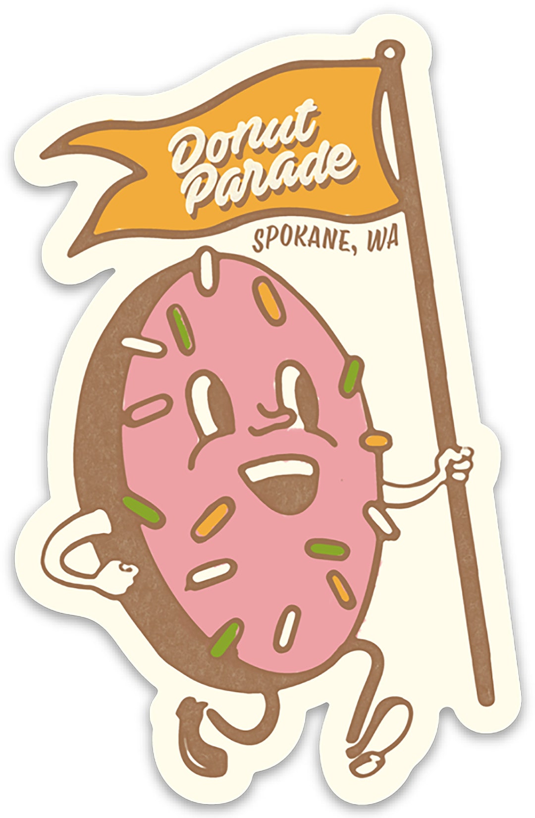 Donut Parade Sticker - Etsy