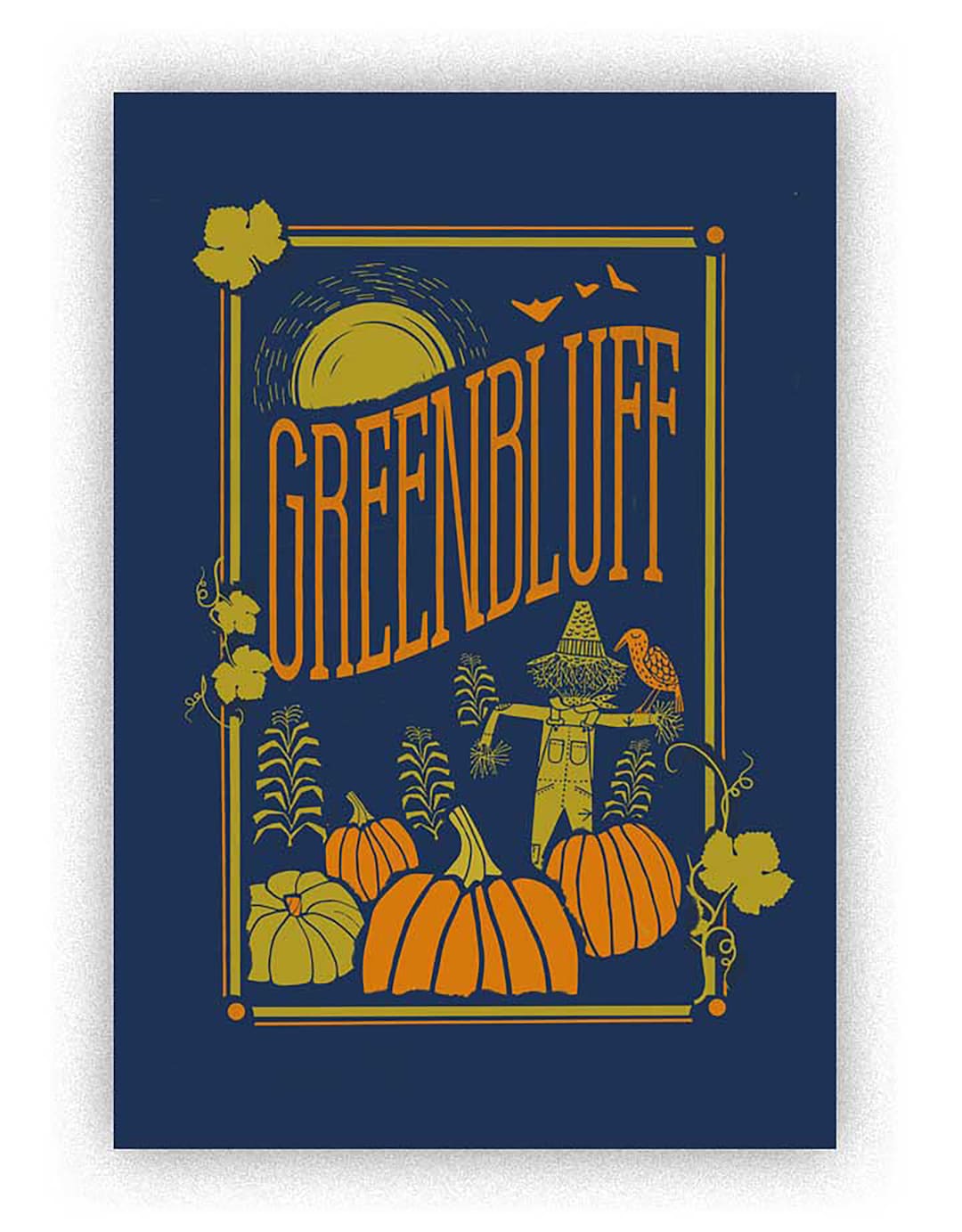 Fall Greenbluff Handmade Screen Print - Etsy