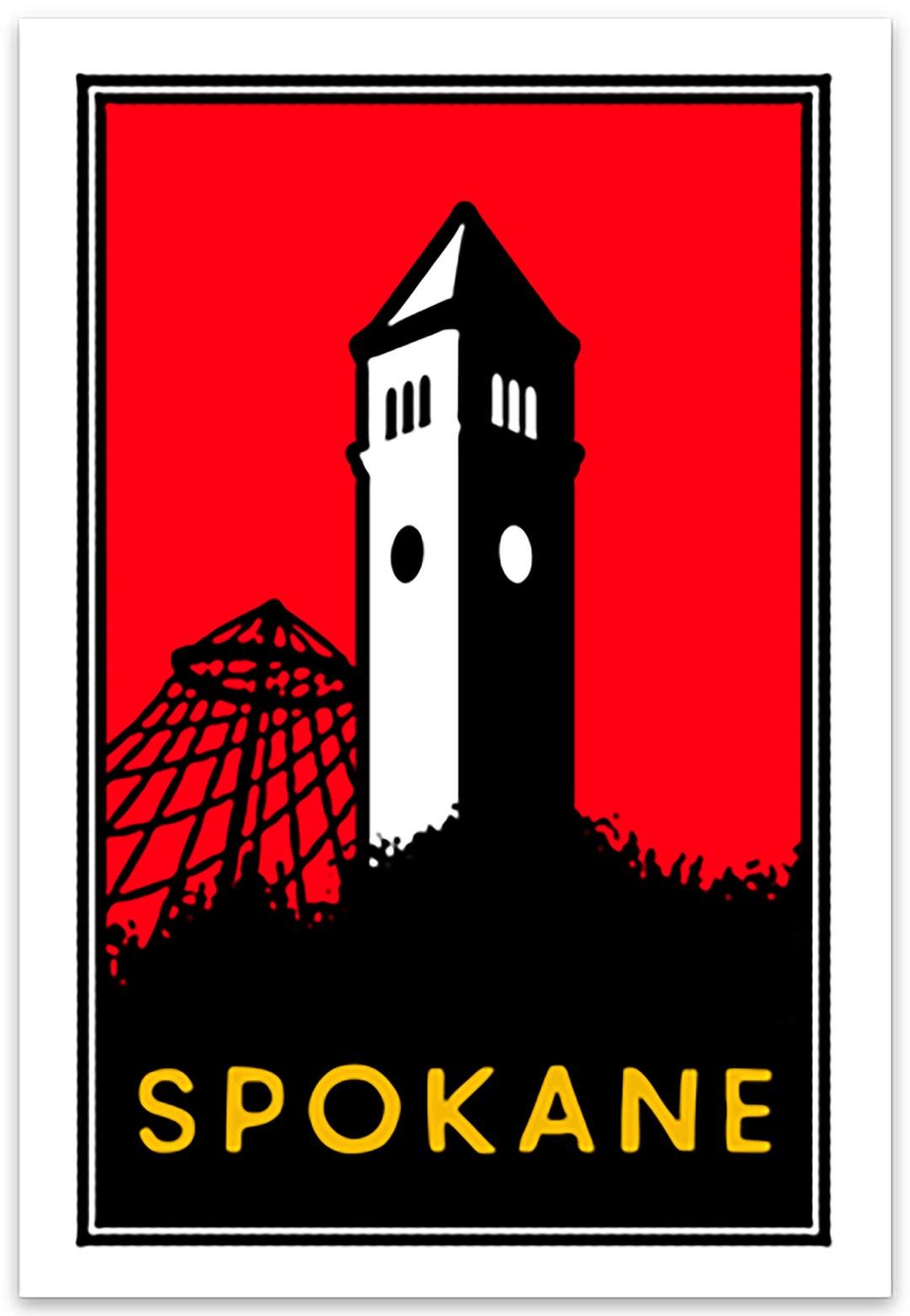 Clock Tower Sticker - Etsy