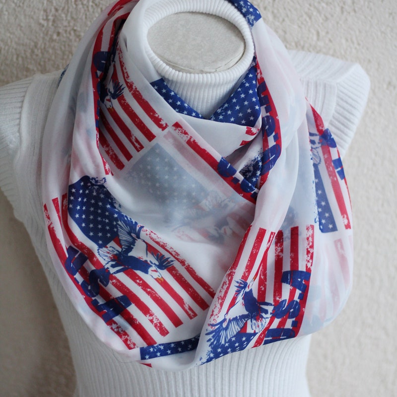 American Flag Scarf - Etsy