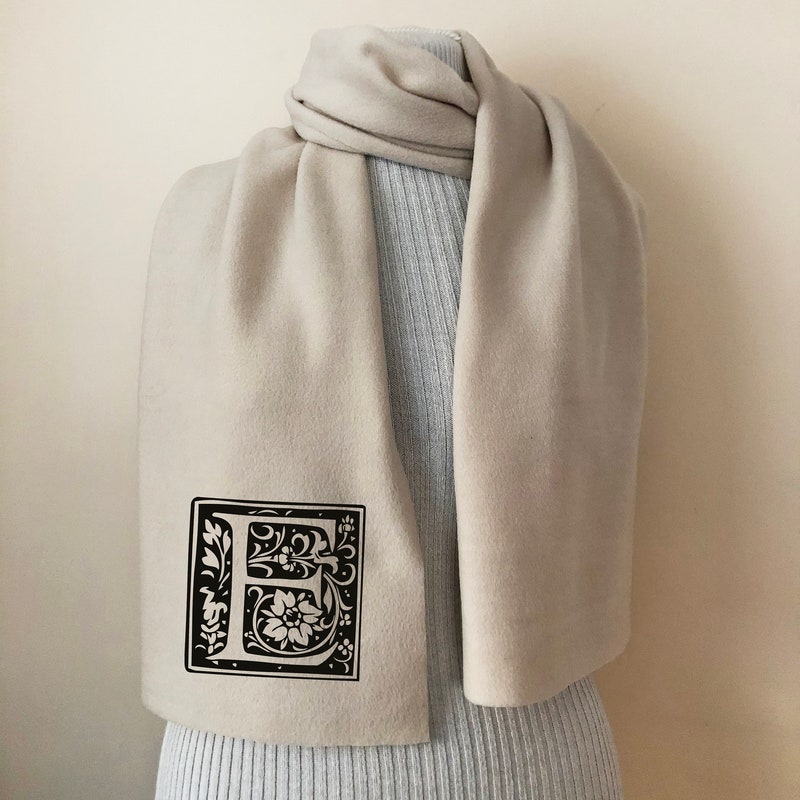 Monogrammed Scarf - Etsy