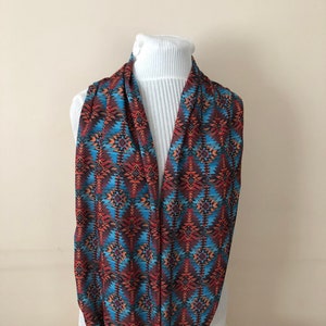 Navajo Scarf Native American Infinity Scarf Aztec Gifts for Wife ...