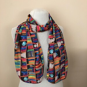 Bookshelf Scarf Literary Gifts for Her Book Club Gifts - Etsy