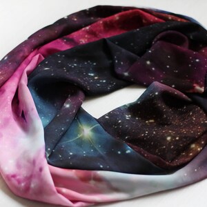 Galaxy Scarf, Outer Space Infinity Scarf - Space Gifts Galaxy Nebula ...