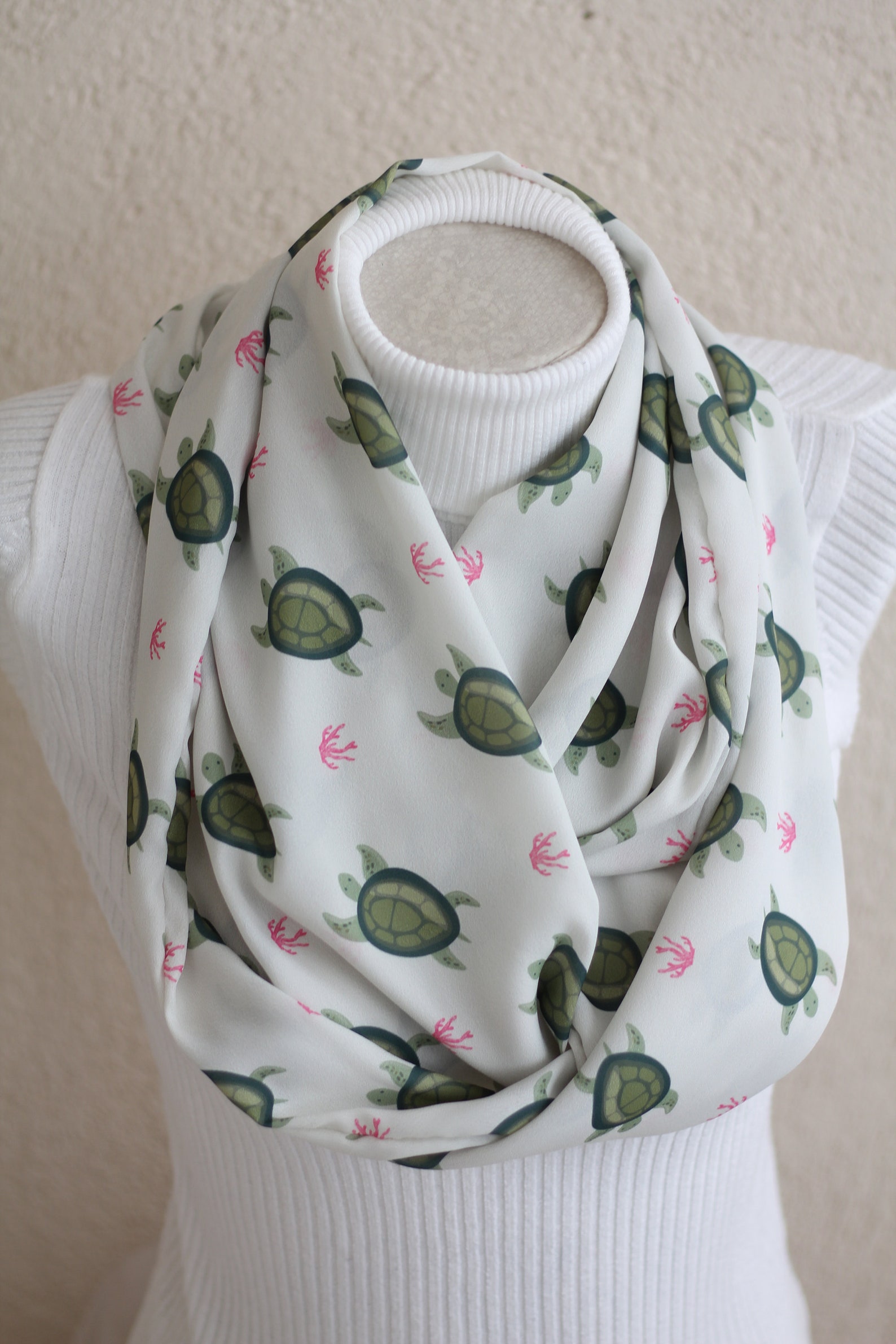 Sea Turtle Scarf Save the Ocean Infinity Scarf Sea Turtle - Etsy UK