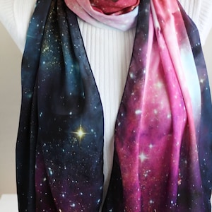 Galaxy Scarf, Outer Space Infinity Scarf - Space Gifts Galaxy Nebula ...