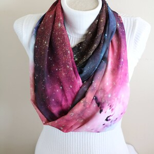 Galaxy Scarf, Outer Space Infinity Scarf - Space Gifts Galaxy Nebula ...
