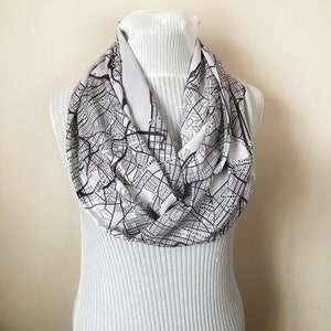 New York City Map Scarf New York Gifts Manhattan Map Brooklyn Gifts - Etsy