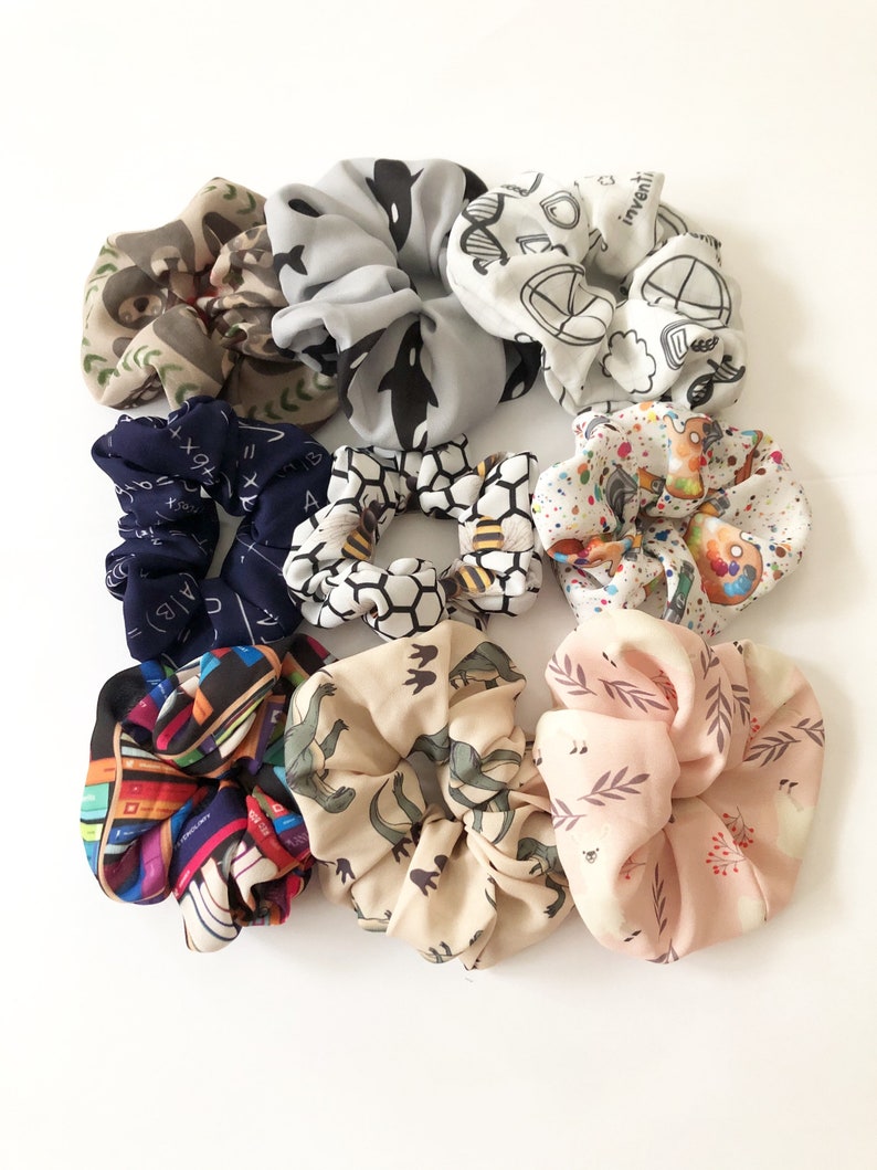 Scrunchies Set Book Scrunchy Science Scrunchy Llama - Etsy