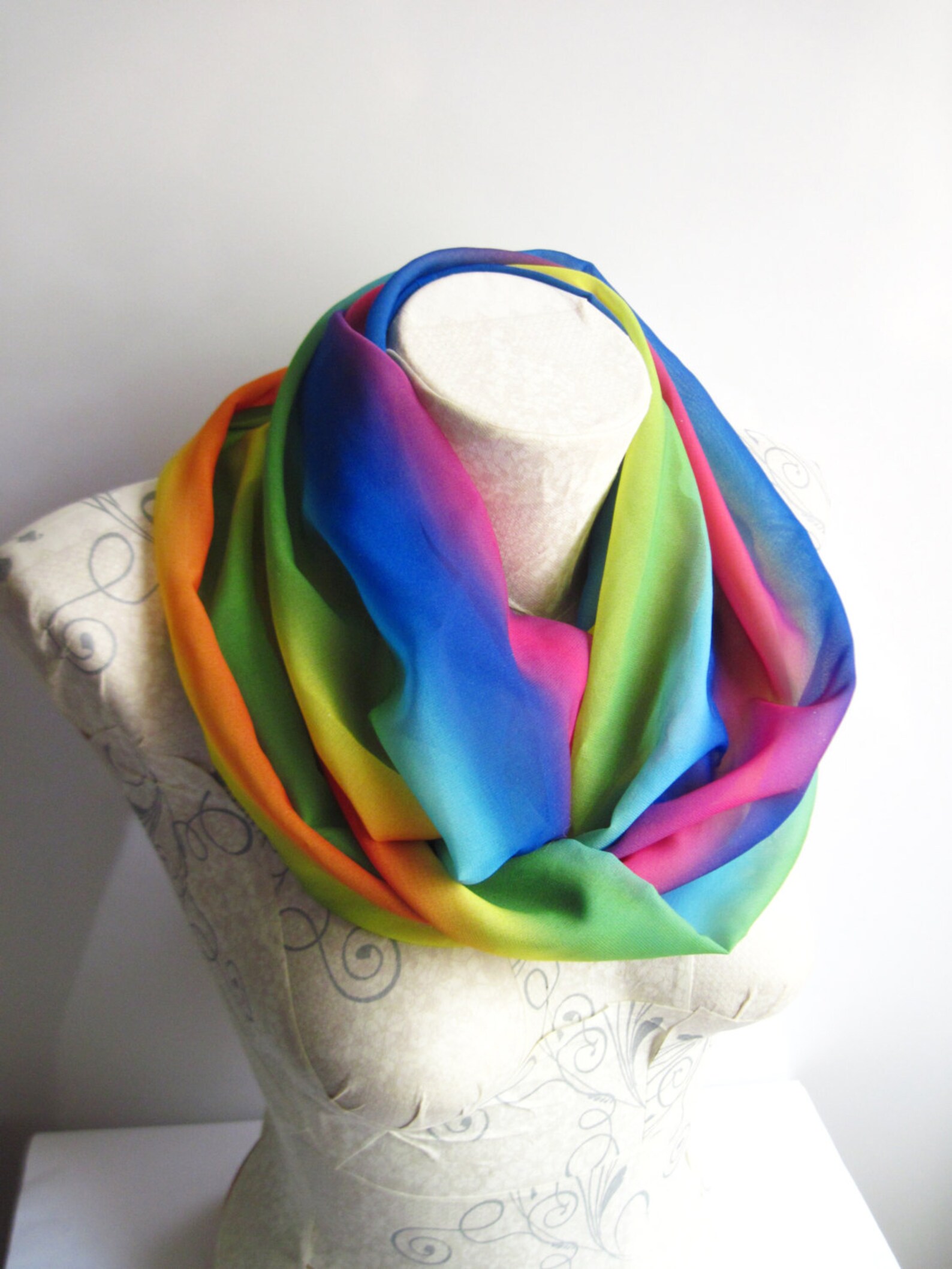 Rainbow Scarf Rainbow Pride Infinity Scarf Lgbt Gay Pride | Etsy