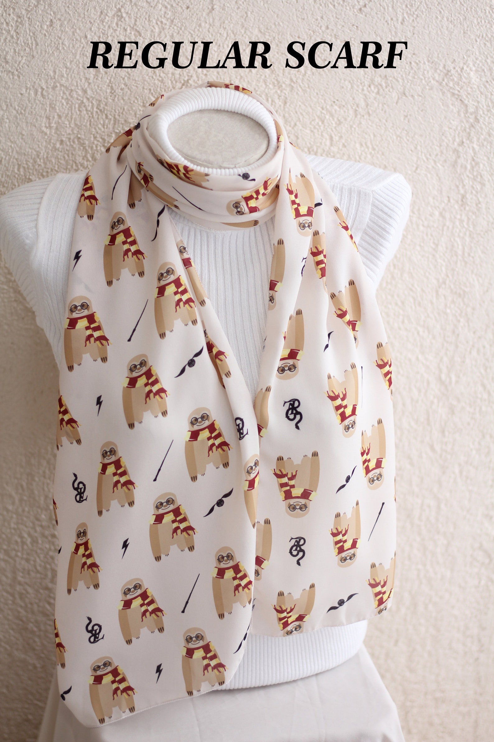 Hairy Sloth Scarf Hairy Slother Infinity Scarf Magic Wizard | Etsy