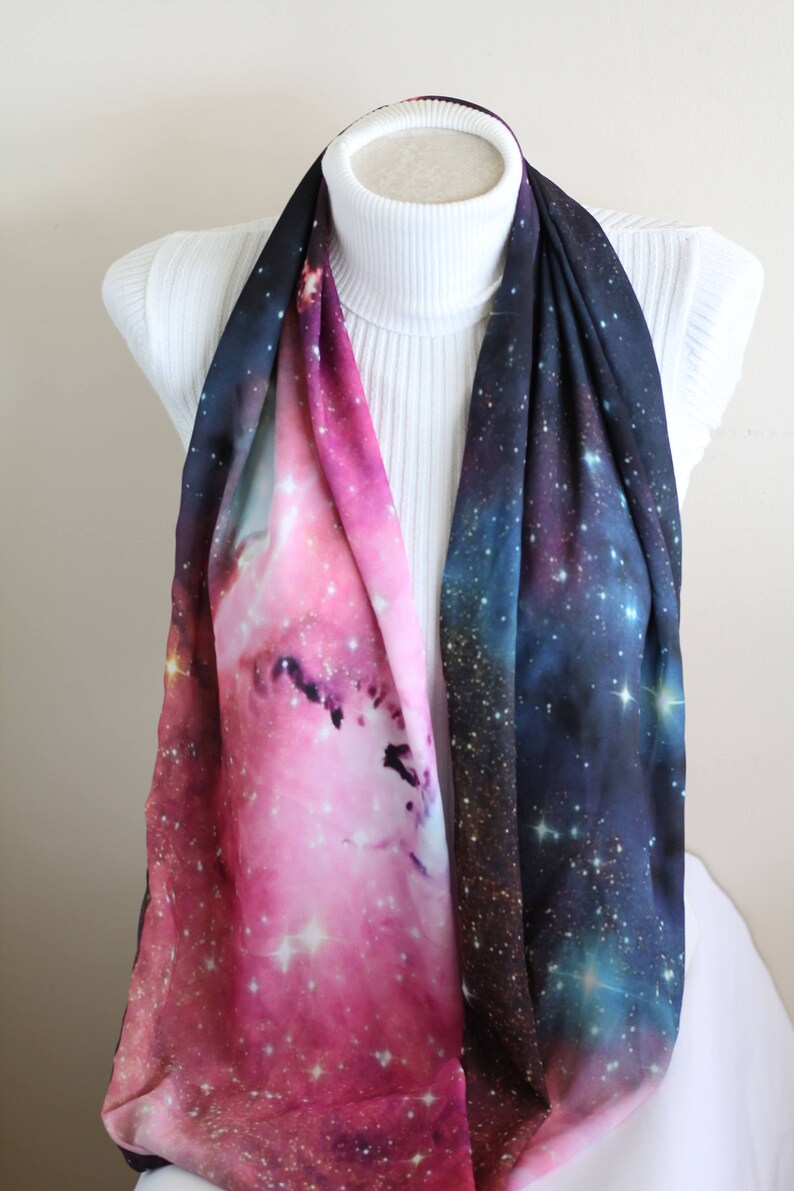 Galaxy Scarf, Outer Space Infinity Scarf - Space Gifts Galaxy Nebula ...