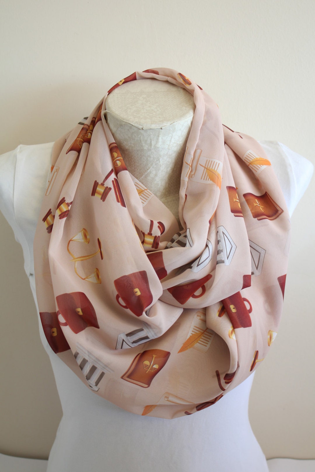 Lawyer Gift, Scales of Justice - Infinity Scarf Law School Graduation ...