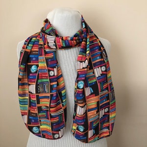 Bookshelf Scarf Literary Gifts for Her Book Club Gifts - Etsy