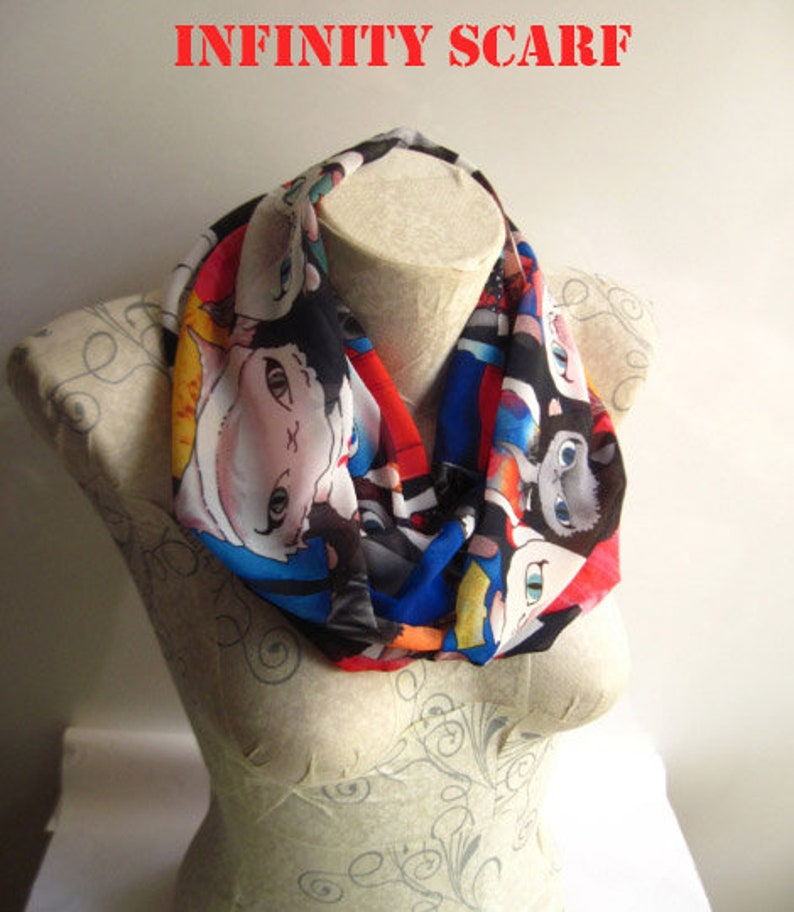 Cat Scarf Cat Lover Gift Kitty Scarf Gift for Her Crazy Cat Lady Gift ...
