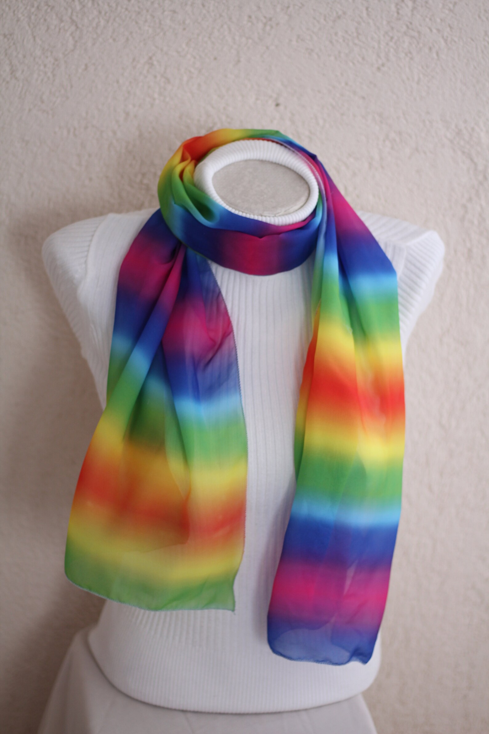 Rainbow Scarf Rainbow Pride Infinity Scarf Lgbt Gay Pride Rainbow Party ...