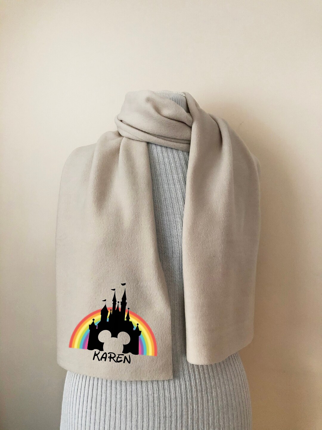 Mickey Castle Scarf, Castle Gifts - Etsy