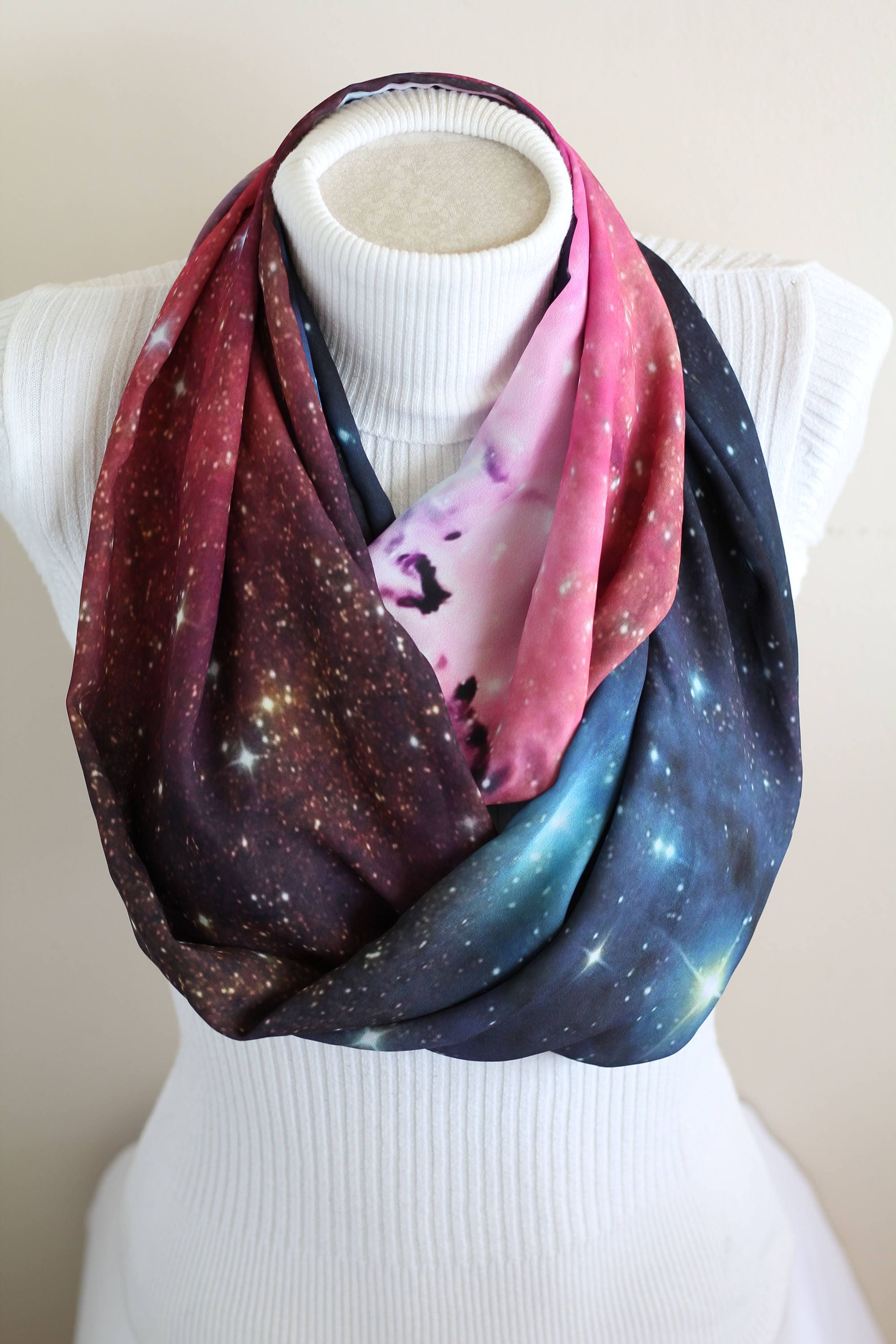 Galaxy Scarf Outer Space Infinity Scarf Space Gifts Galaxy | Etsy