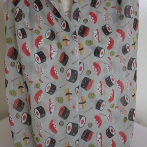 Sushi Scarf Foodie Chef Gifts for Her Infinity Scarf Japanese Food ...