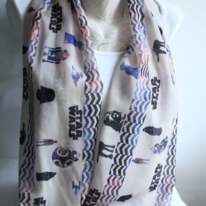Star Wars Scarf, BB-8 Infinity Scarf - R2-D2 Scarf, Darth Vader Scarf ...
