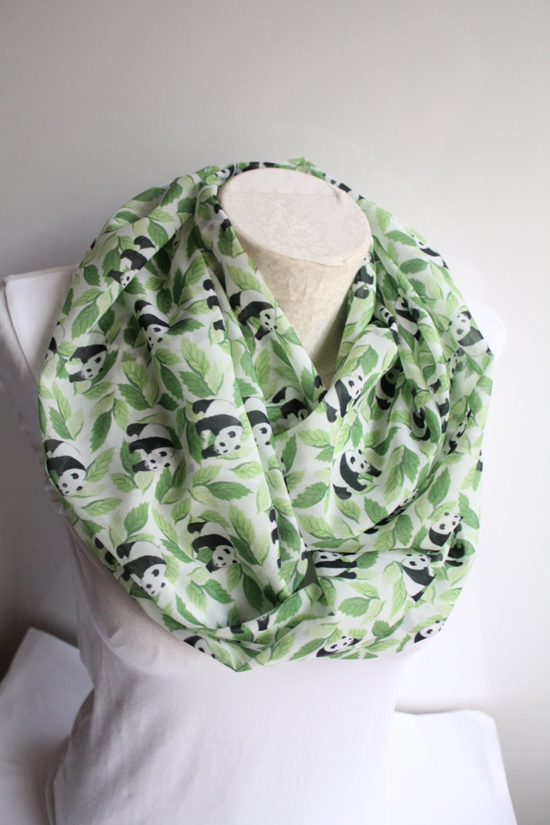 Panda Scarf Save Planet Gift Ideas - Etsy