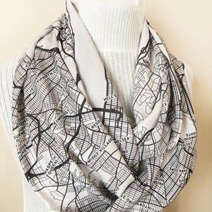 New York City Map Scarf New York Gifts Manhattan Map Brooklyn Gifts - Etsy