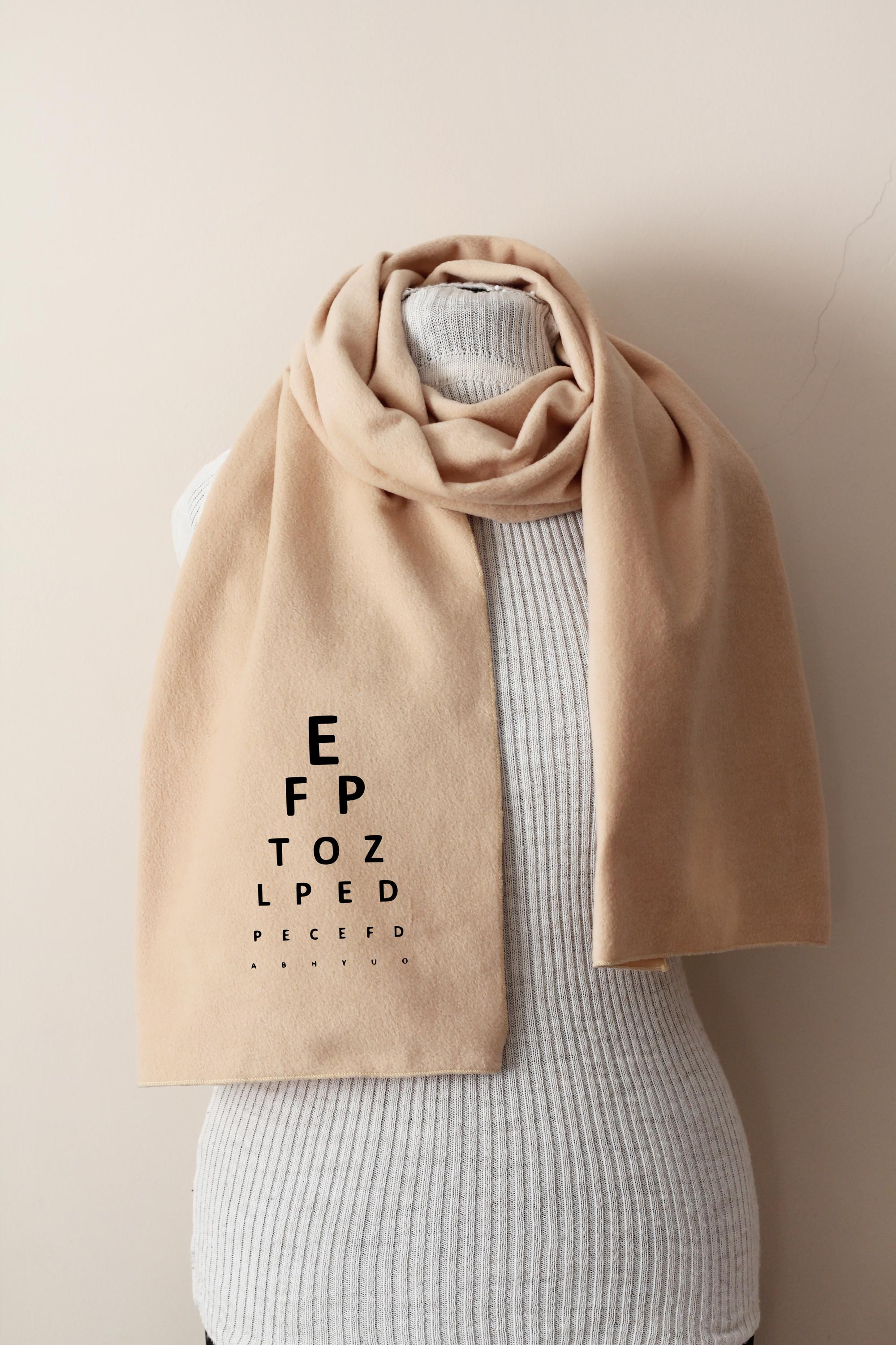 Snellen Eye Chart Scarf: Eye Care Accessories - Etsy