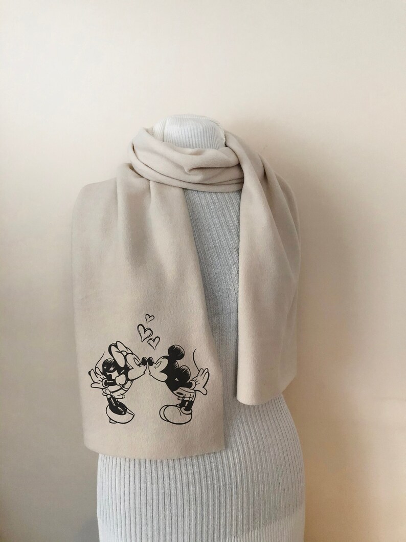 Mickey Mouse Scarf Minnie Mouse Scarf Mickey Mouse Gifts for - Etsy