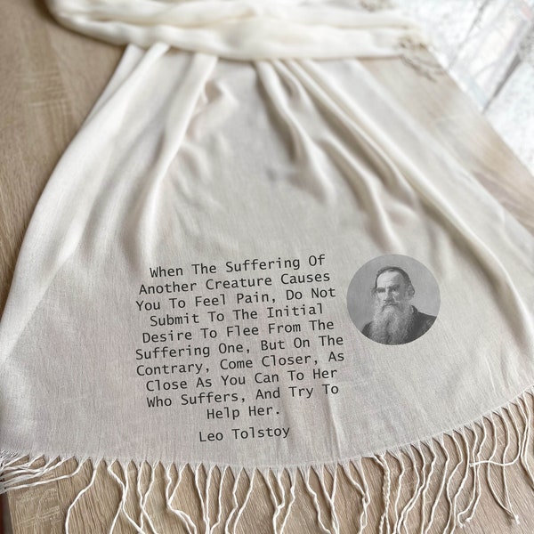 Quote Scarf - Etsy