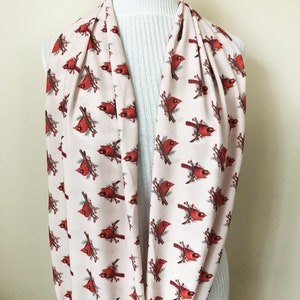 Cardinal Bird Infinity Scarf Cardinal Bird Gifts for Christmas Women ...