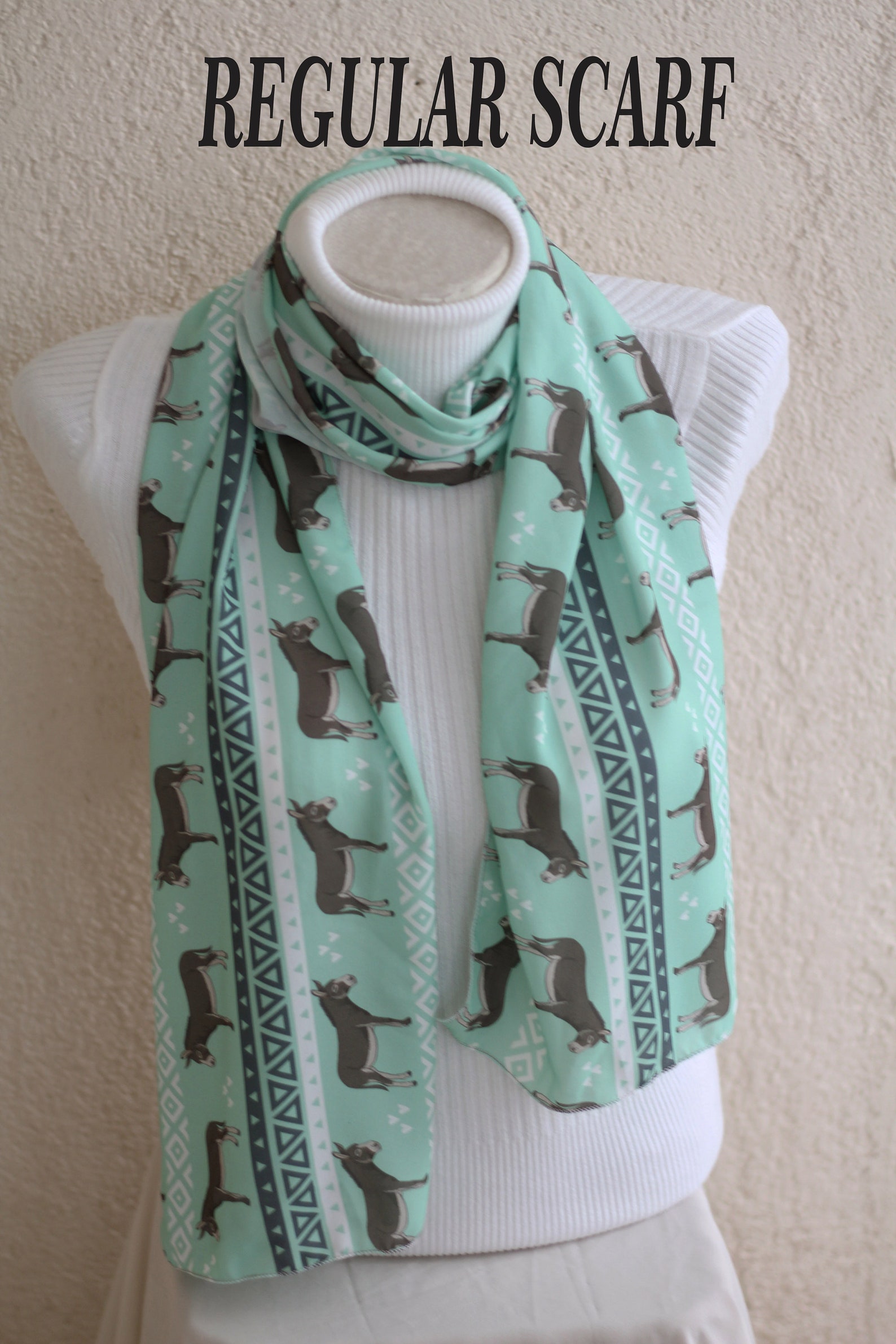 Donkey Scarf Animal Infinity Scarf Christmas Gifts for Her | Etsy UK