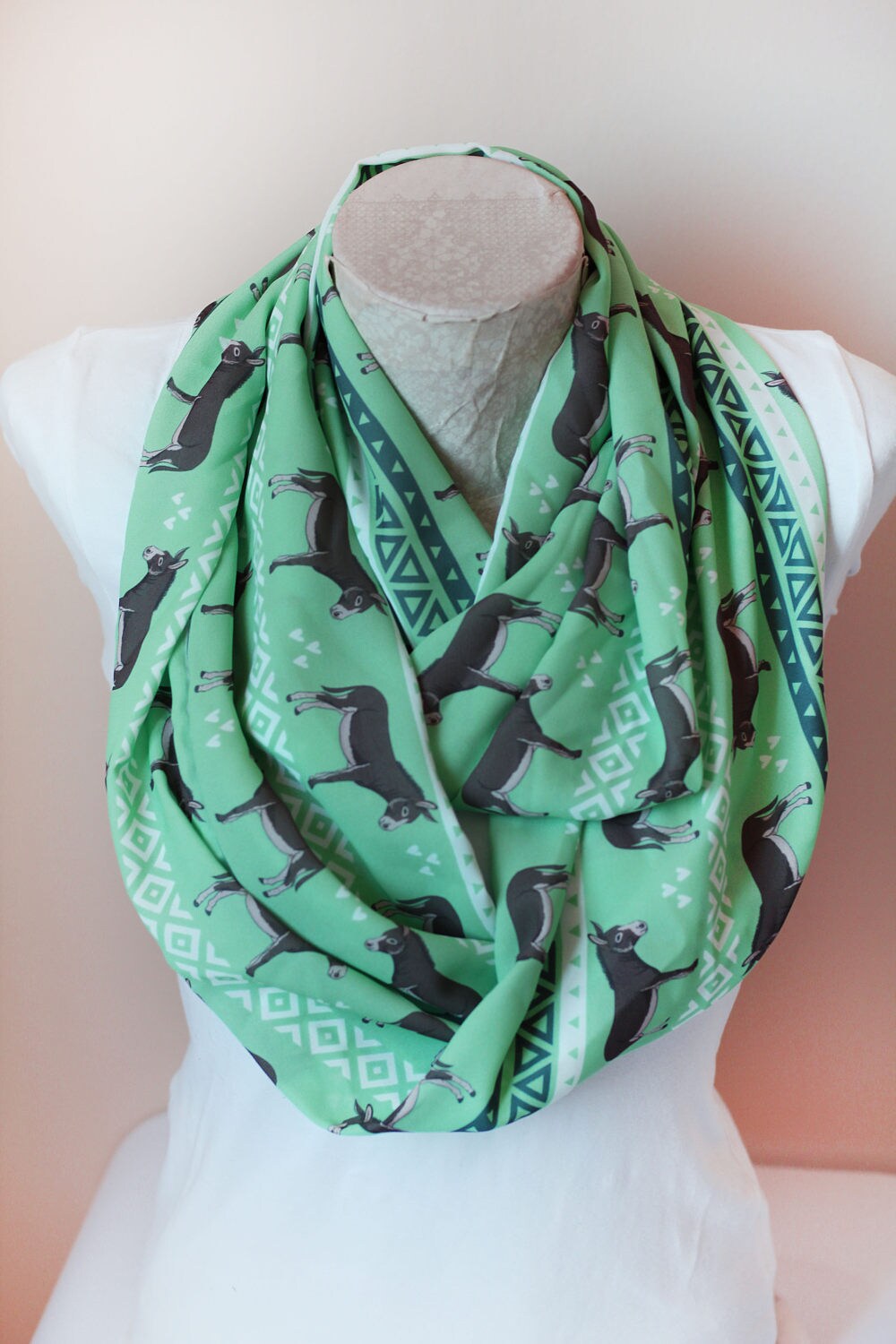Donkey Scarf Animal Infinity Scarf Christmas Gifts for Her - Etsy UK