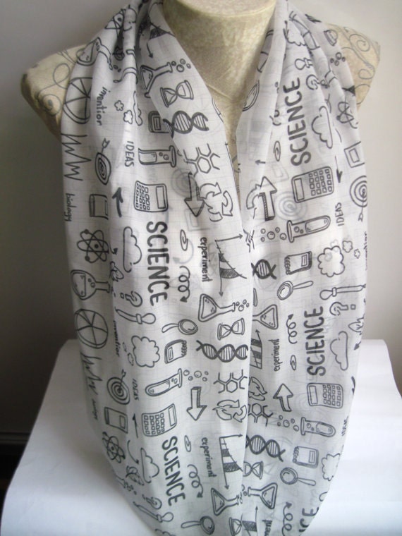 Science Scarf Science Teacher Gift Coworker Christmas Gift Infinity ...