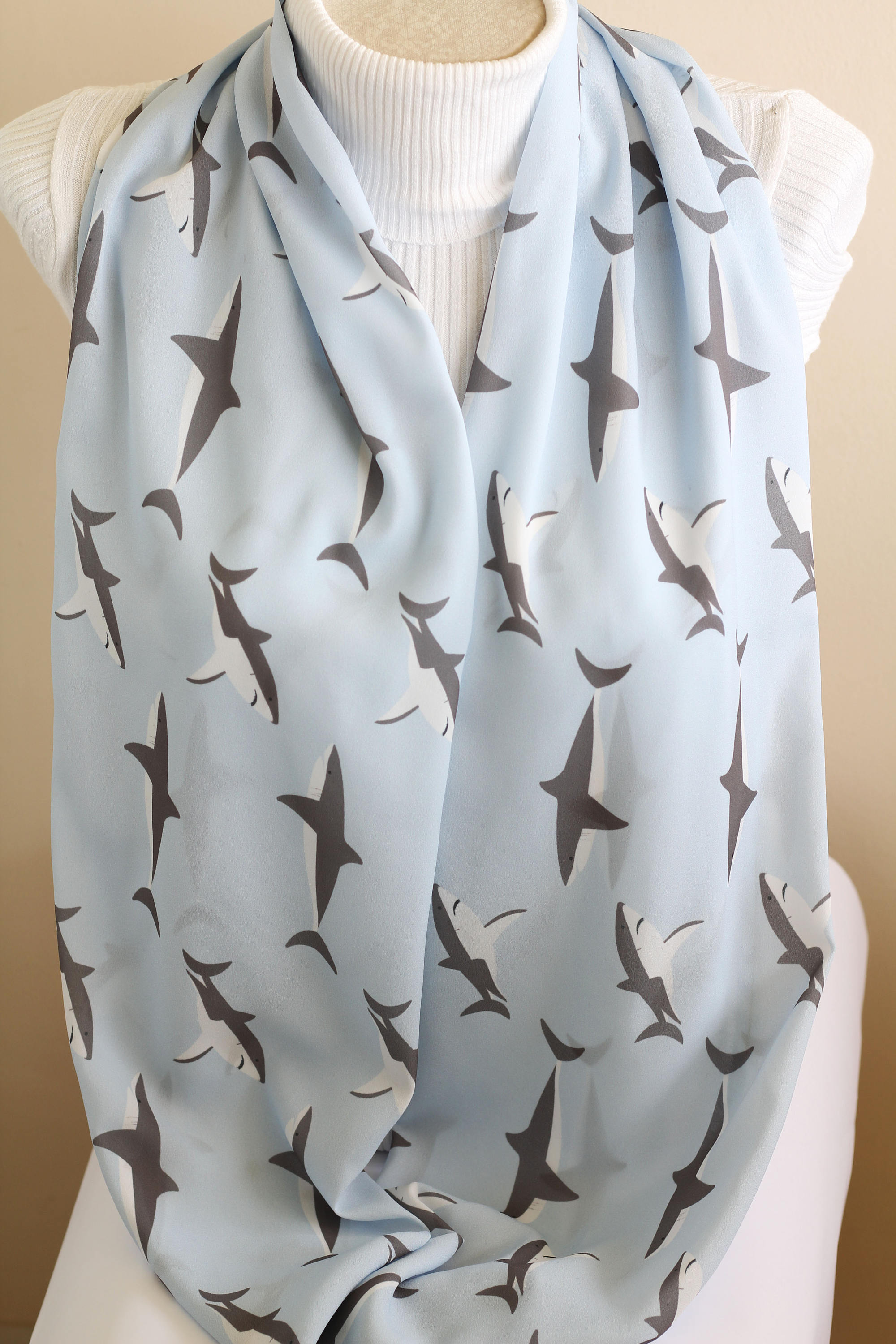 Shark Scarf Mama Shark Gifts Infinity Scarf Shark Lovers Gift - Etsy UK