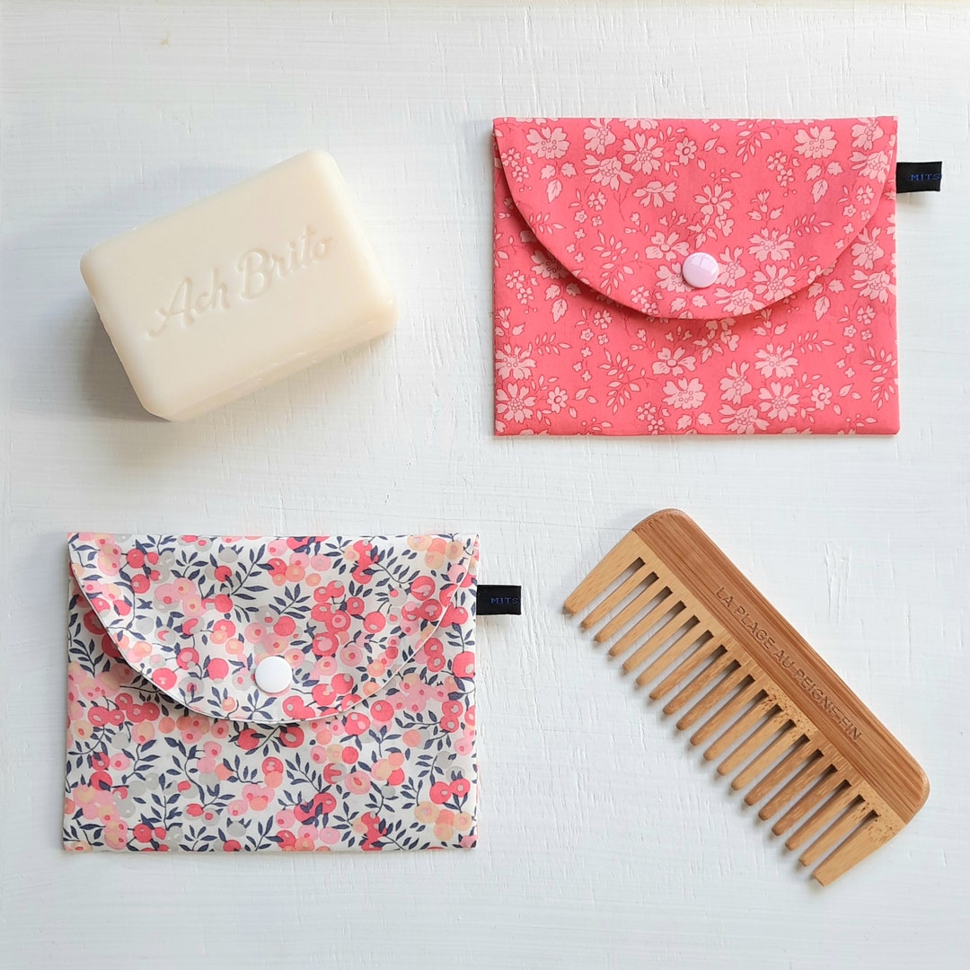 Waterproof Soap Pouch in Liberty and Coated Cotton / Travel Soap ...
