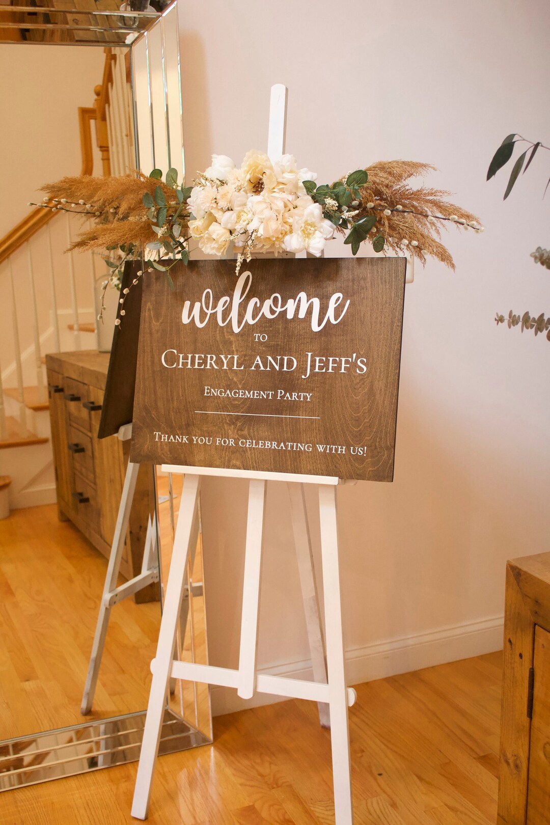Custom Wooden Wedding Welcome Sign: 18x24 Personalized Decor - Etsy