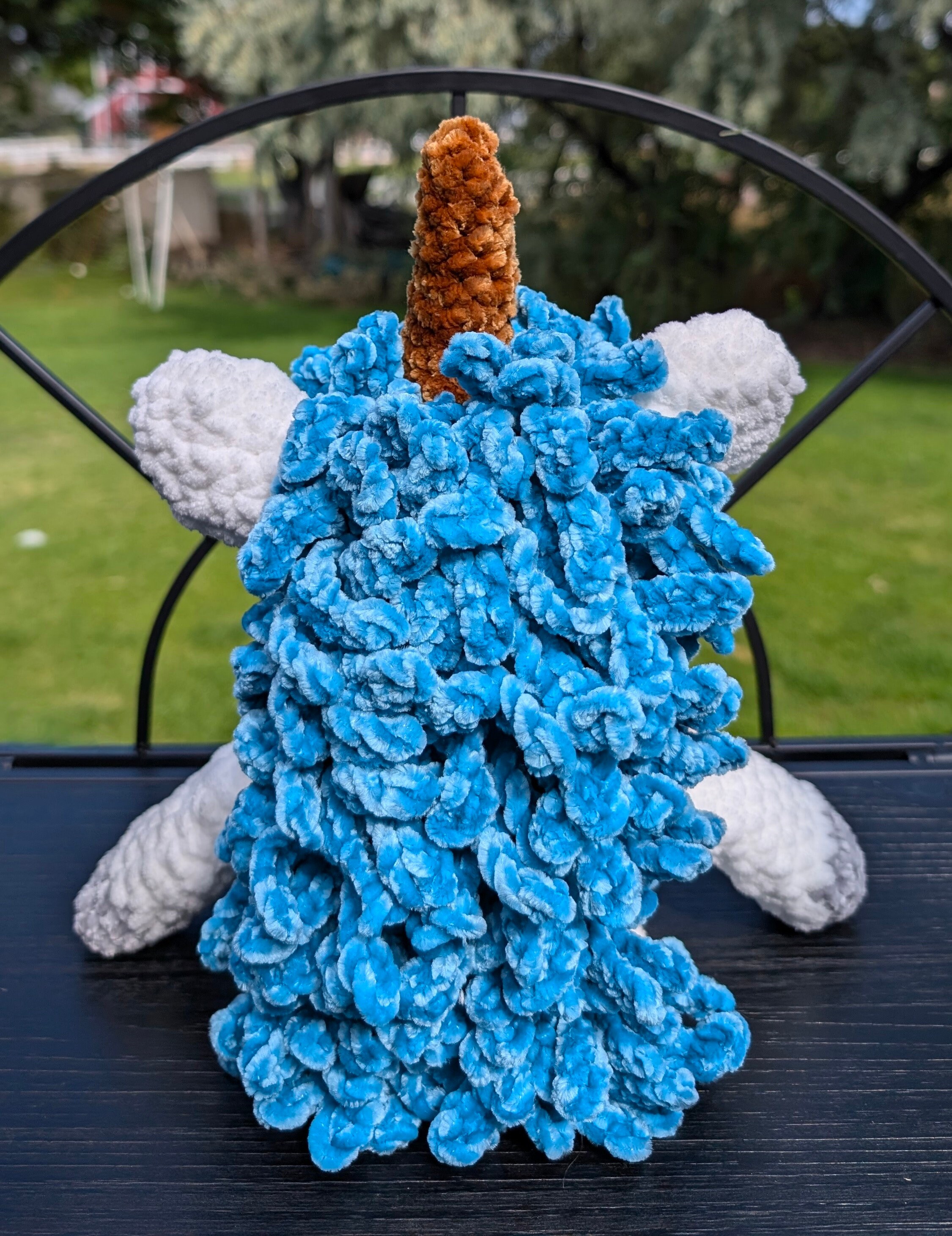 Bluey Inspired unicorse Handmade, Crochet Hand Puppet - Etsy