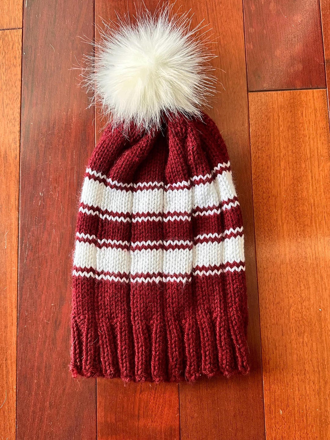Custom Ribbed Stocking Cap With Removable Pom Pom. Adult and Child ...