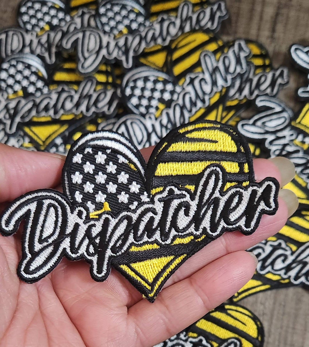 NEW Arrival, 1-pc "dispatcher Heart" Patch for 911 Dispatcher, First Responder Patch, Gifts for ...