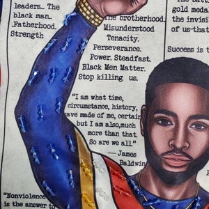 NEW, 3D Digital Patch "rise Up, Kings" Strong Black Man With Gem ...