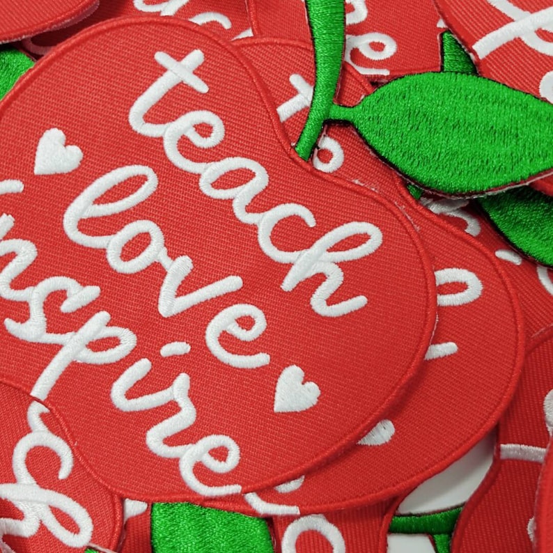 New, "teach, Love, Inspire" Teacher's Appreciation Gift | Iron-on ...